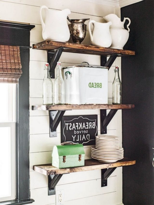 30+ Modern Rustic Kitchen Decor Open Shelves Ideas – Page 20 ...